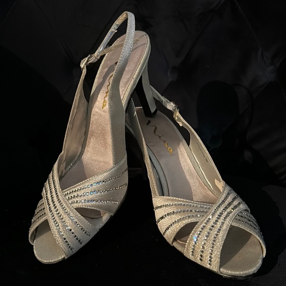 Nina | Shoes | Nina Gemstone Heels Excellent Condition | Poshmark